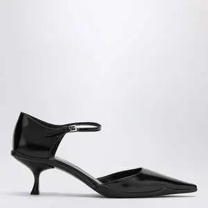 Prada Brushed Leather Side-open Pumps