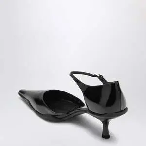 Prada Brushed Leather Side-open Pumps