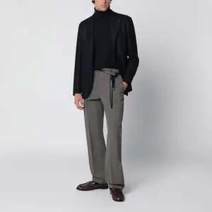 Tagliatore Navy Single-breasted Wool And Cashmere Jacket