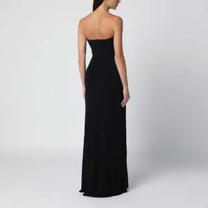 Christopher Esber Arced Palm Viscose Strapless Dress