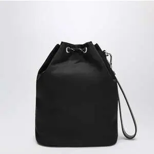 Prada Speedrock Pouch In Re-nylon And Leather