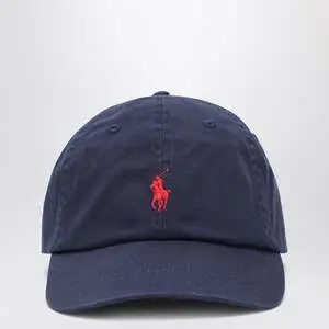 Polo Ralph Lauren Navy Baseball Cap With Embroidered Logo