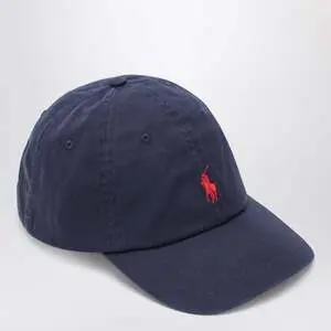 Polo Ralph Lauren Navy Baseball Cap With Embroidered Logo
