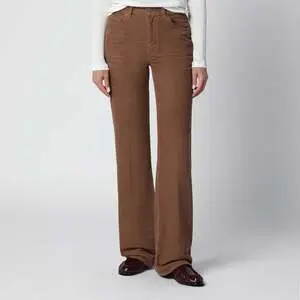Saint Laurent 1970s Fall Leaf Corduroy Trousers