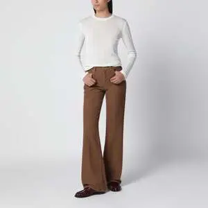 Saint Laurent 1970s Fall Leaf Corduroy Trousers