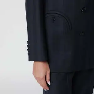 BLAZÉ MILANO Double-breasted Prince Of Wales Wool Jacket