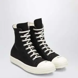 Rick Owens Canvas High-top "so Cunt" Sneakers