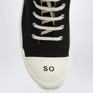 Rick Owens Canvas High-top "so Cunt" Sneakers