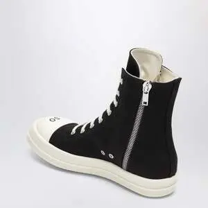 Rick Owens Canvas High-top "so Cunt" Sneakers
