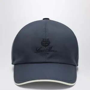 Loro Piana Baseball Cap Navy In Polyamide - Blue