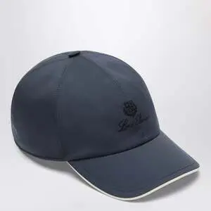 Loro Piana Baseball Cap Navy In Polyamide