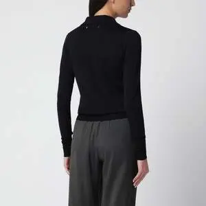 GOLDEN GOOSE Virgin Wool Long-sleeved Polo Shirt