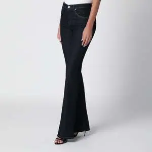 HAIKURE Dark Blue Jeans With Slits