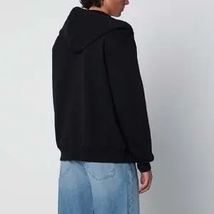 AMI Paris De Coeur Zip-up Sweatshirt - Black