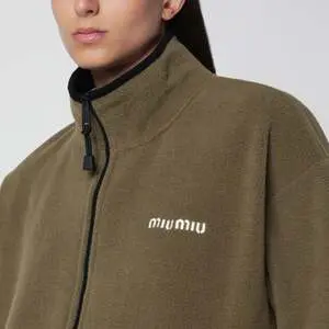 Miu Miu Military Fleece Sweatshirt