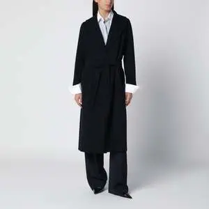Max Mara Long Virgin Wool Robe Coat