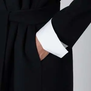 Max Mara Long Virgin Wool Robe Coat