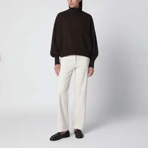 Isabel Marant Étoile Nasha Chocolate Cotton-wool Turtleneck
