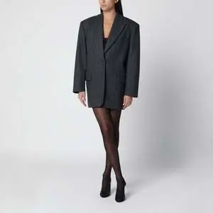 Andamane Margaux Textured Jacket With Pin Stripes