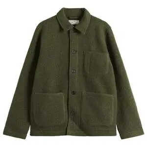 Universal Works Wool Fleece Field Jacket - Olive