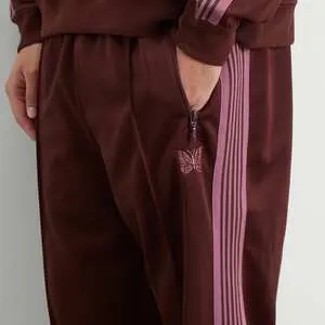 Needles Poly Smooth Zipped Track Pants - Brown