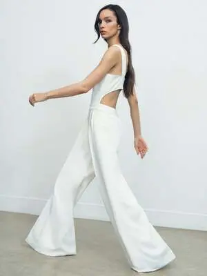 REISS Wide-leg Cut-out Jumpsuit