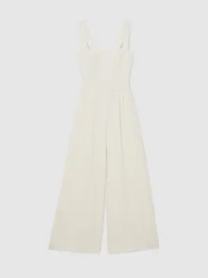 REISS Wide-leg Cut-out Jumpsuit