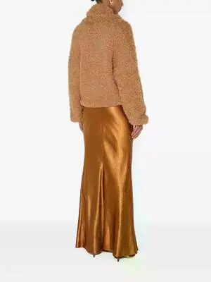 Elisabetta Franchi Pullover In Fleece Fabric - Brown