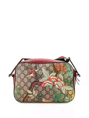 Gucci Camera Tian Print Gg Coated Canvas Medium Shoulder Bag