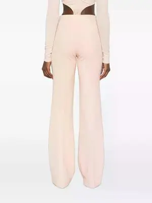 Elisabetta Franchi Logo-plaque Flared Trousers