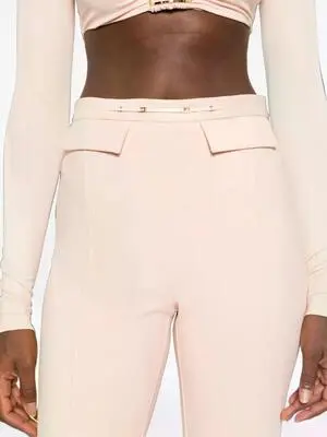 Elisabetta Franchi Logo-plaque Flared Trousers