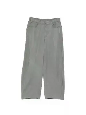 CROQUIS Curved-leg Trousers - Grey