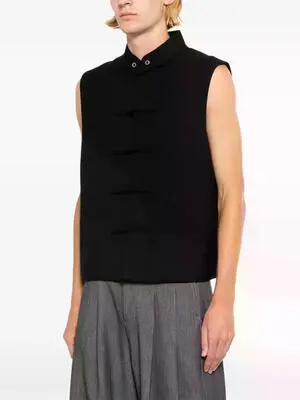 TEAM WANG DESIGN Sleeveless Jacket With Frog Fastening