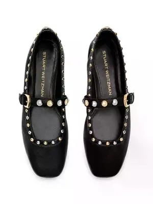 STUART WEITZMAN Perry Studded Ballet Flats