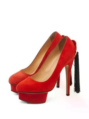 CHARLOTTE OLYMPIA Dolly Platform Pumps - Red