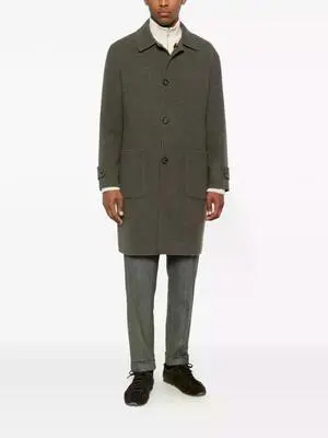 Eleventy Button-fastening Wool Coat