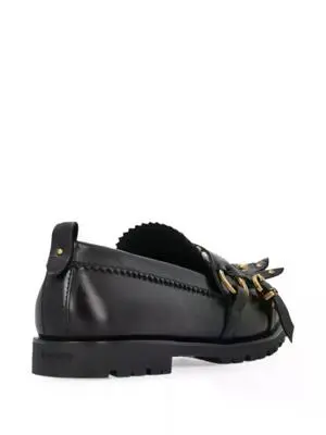 Pinko Studded Fringed Loafers
