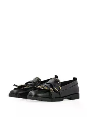 Pinko Studded Fringed Loafers