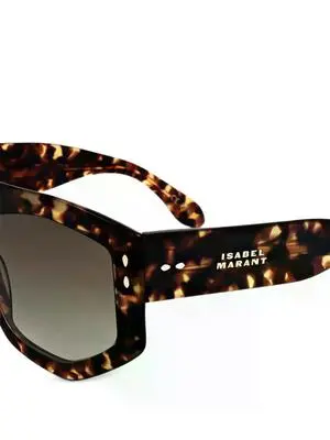 Isabel Marant Étoile Tortoiseshell-effect Geometric-frame Sunglasses