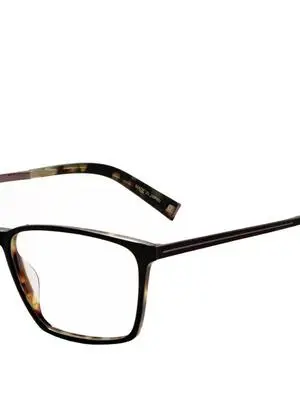 John Varvatos Tortoiseshell-effect Rectangle-frame Glasses