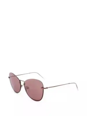 Dkny Rimless Pilot-frame Sunglasses - Brown