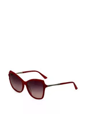 SWAROVSKI Crystal-embellished Geometric-frame Sunglasses - Red