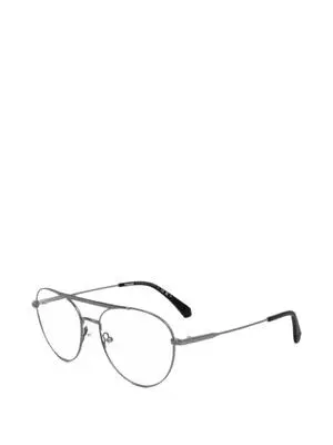 POLAROID Double-bridge Navigator-frame Glasses - Grey