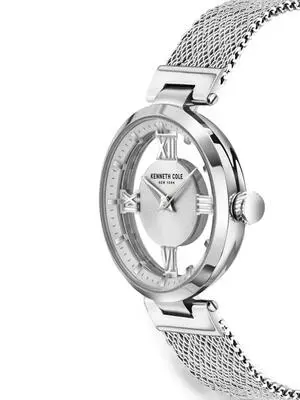KENNETH COLE Round-face 32mm Watch - Silver