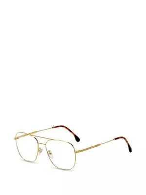 Paul Smith Avery 56mm Pilot-frame Glasses - Gold