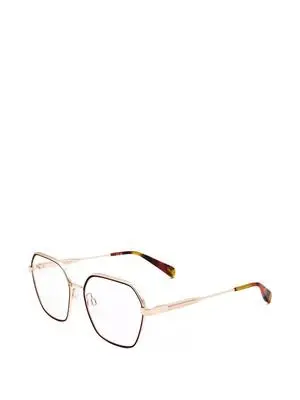 Rag & Bone Geometric Frame Eyeglasses - Gold