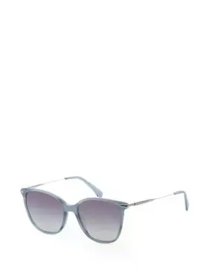 Longchamp Marble-effect Cat-eye Sunglasses - Blue