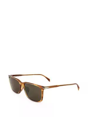 DB EYEWEAR BY DAVID BECKHAM Horn-effect Square-frame Sunglasses - Brown