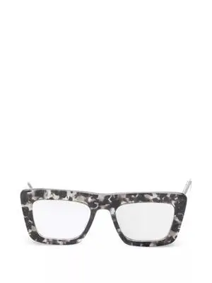 Thom Browne Tortoiseshell-effect Square-frame Glasses - Black