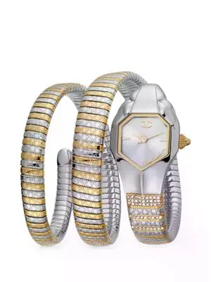 Just Cavalli Glam Snake 22mm Watch - Silver